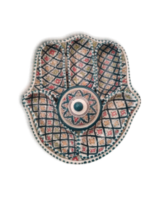 Ceramic Hamsa Hand | Dish Hand-Painted Appetizer Platter