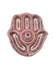 Ceramic Hamsa Hand | Dish Hand-Painted Appetizer Platter